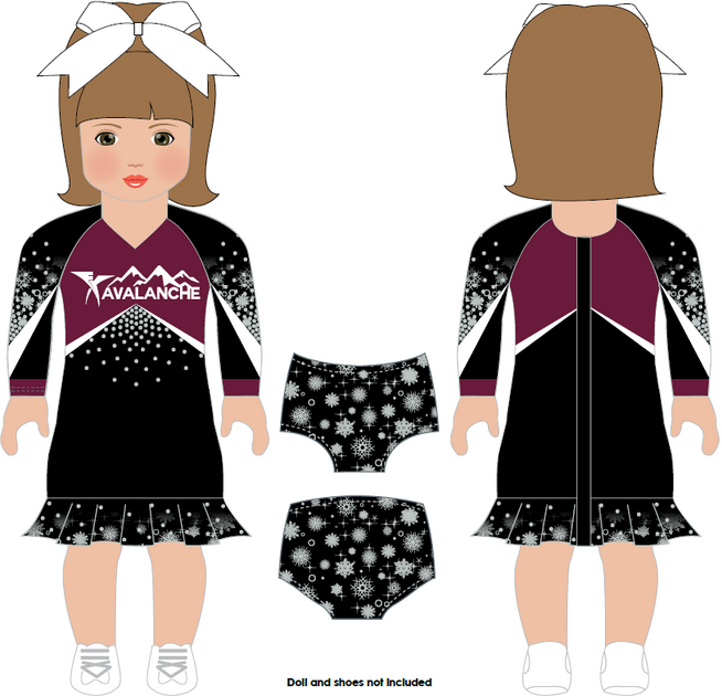 Cheer FX - Doll Pep Dress Set – Nuvo Athletic