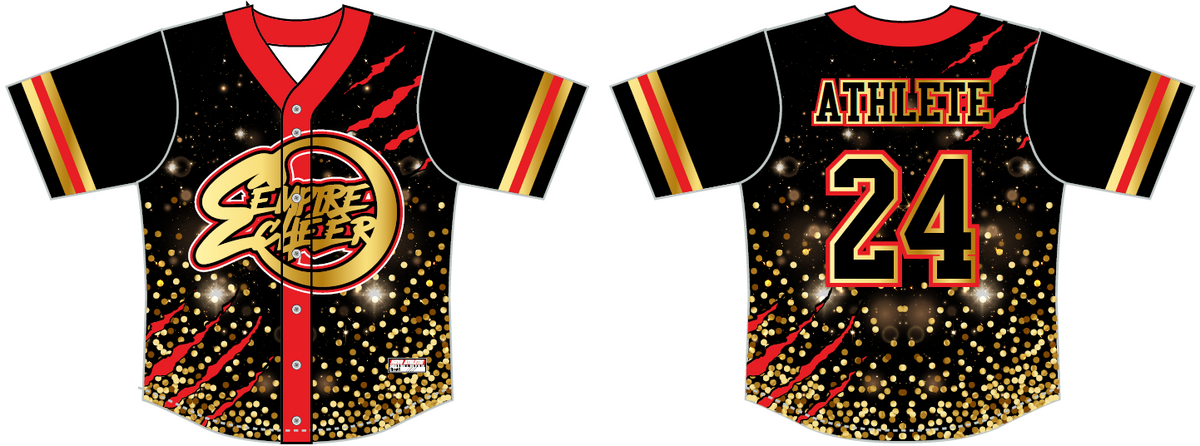 Empire Cheer - Full Button Baseball Jersey – Nuvo Athletic