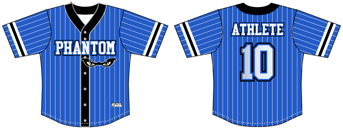 Phantom - Full Button Baseball Jersey – Nuvo Athletic